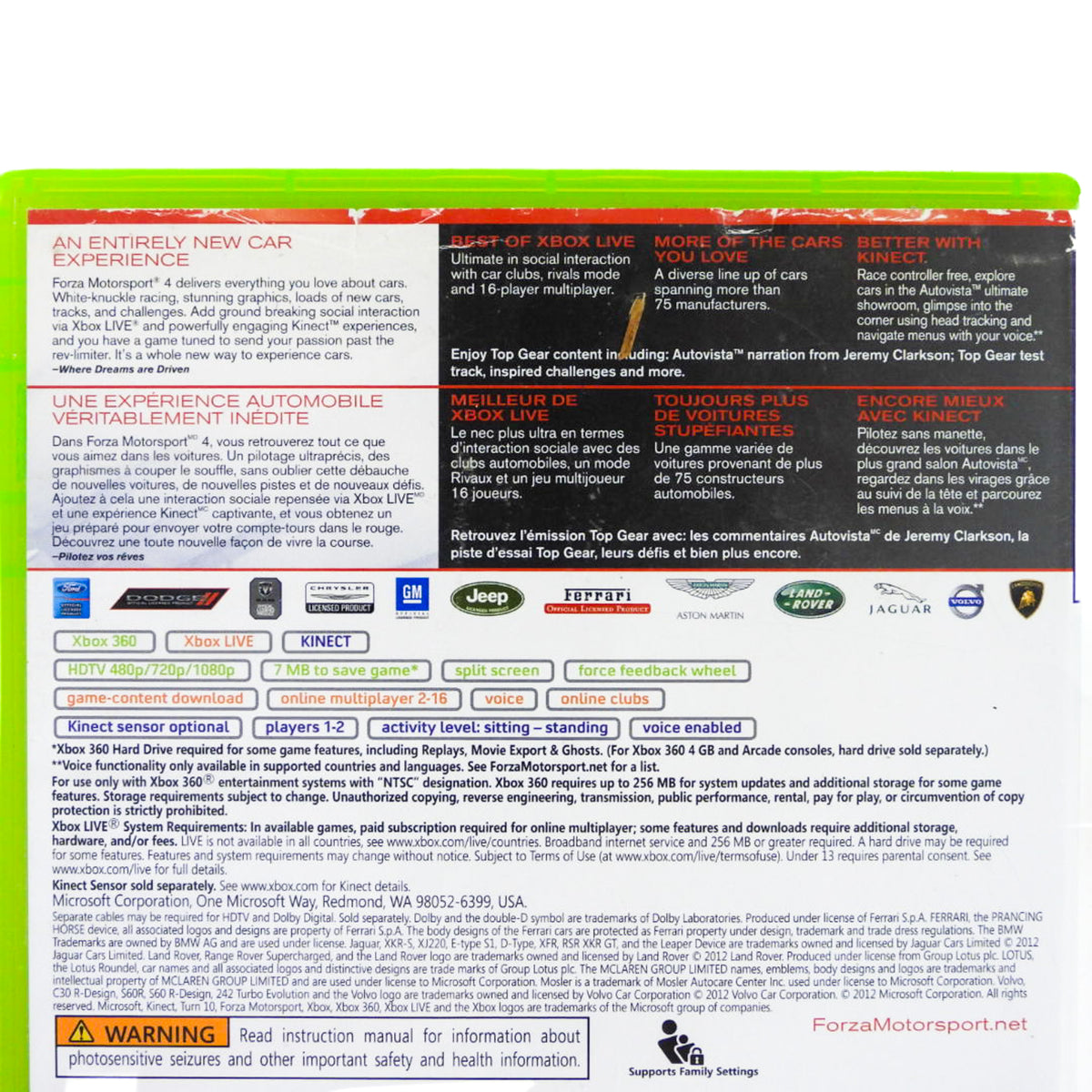 Forza Motorsport 4 Essentials Edition (Xbox 360) – RetroMTL