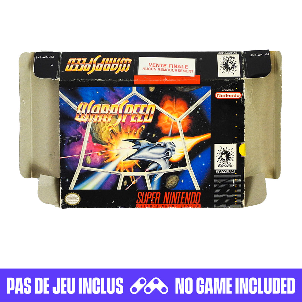 WarpSpeed [Box] (Super Nintendo / SNES) – Retro MTL