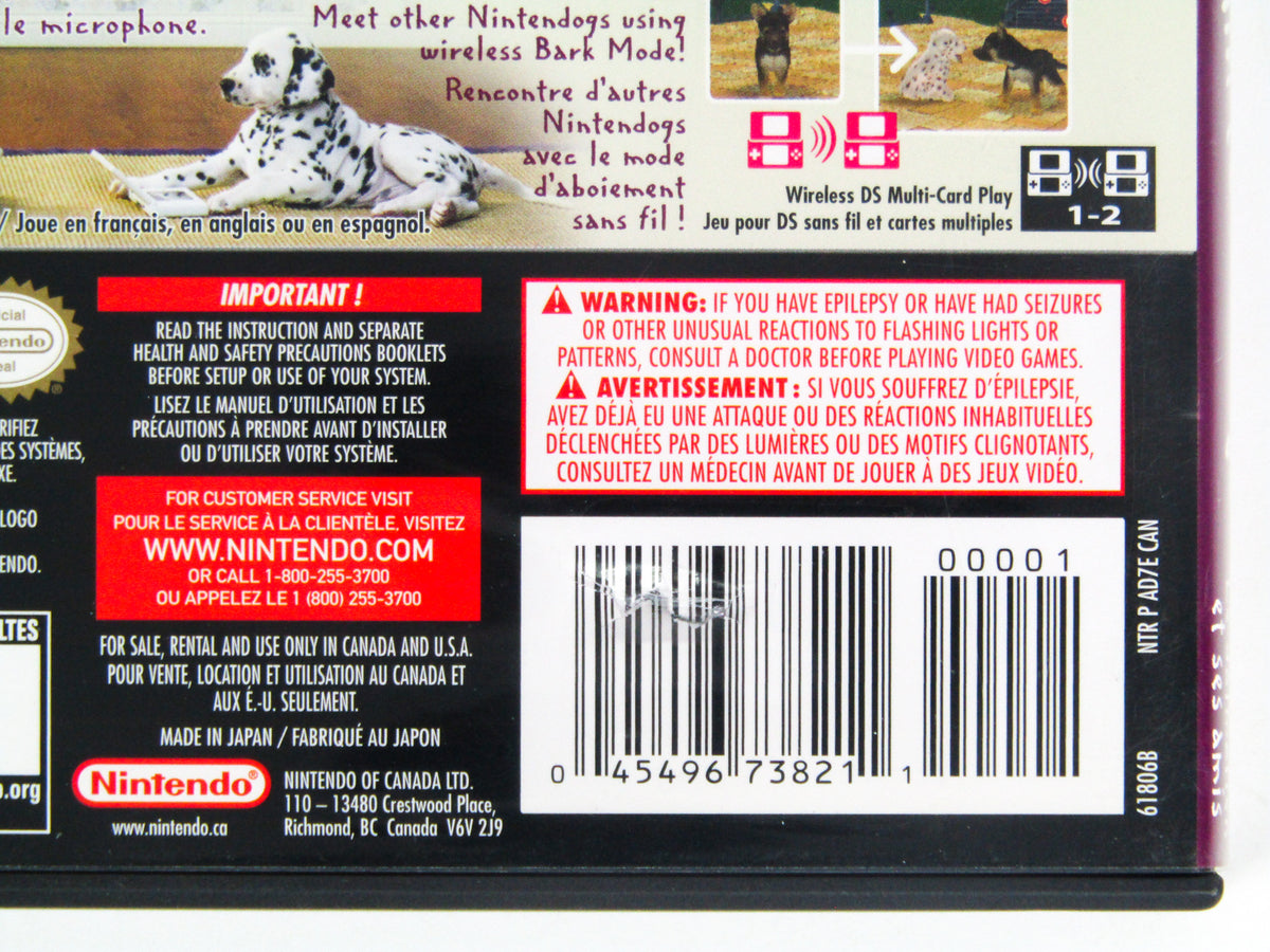 Nintendogs Dalmatian And Friends [Limited Edition] (Nintendo DS) – Retro MTL