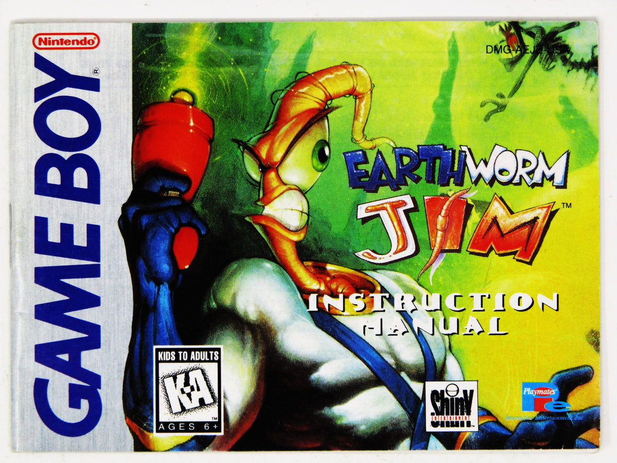 Earthworm Jim [Manual] (Nintendo Game Boy) – Retro MTL