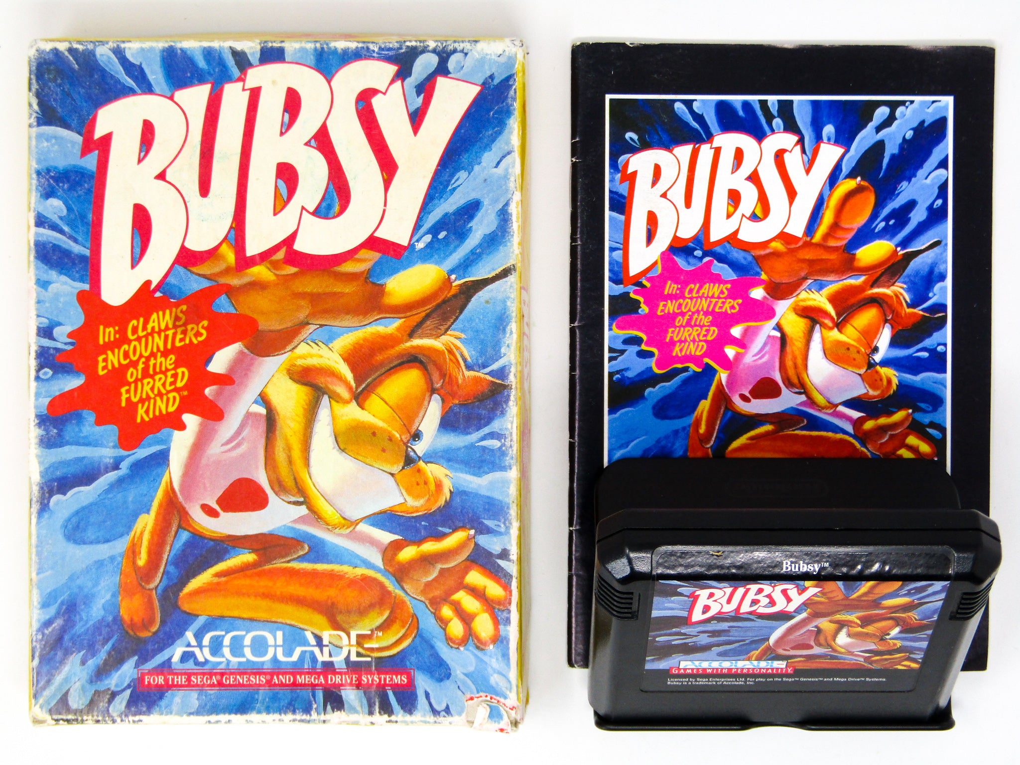 Bubsy [Cardboard Box] (Sega Genesis) – Retro MTL
