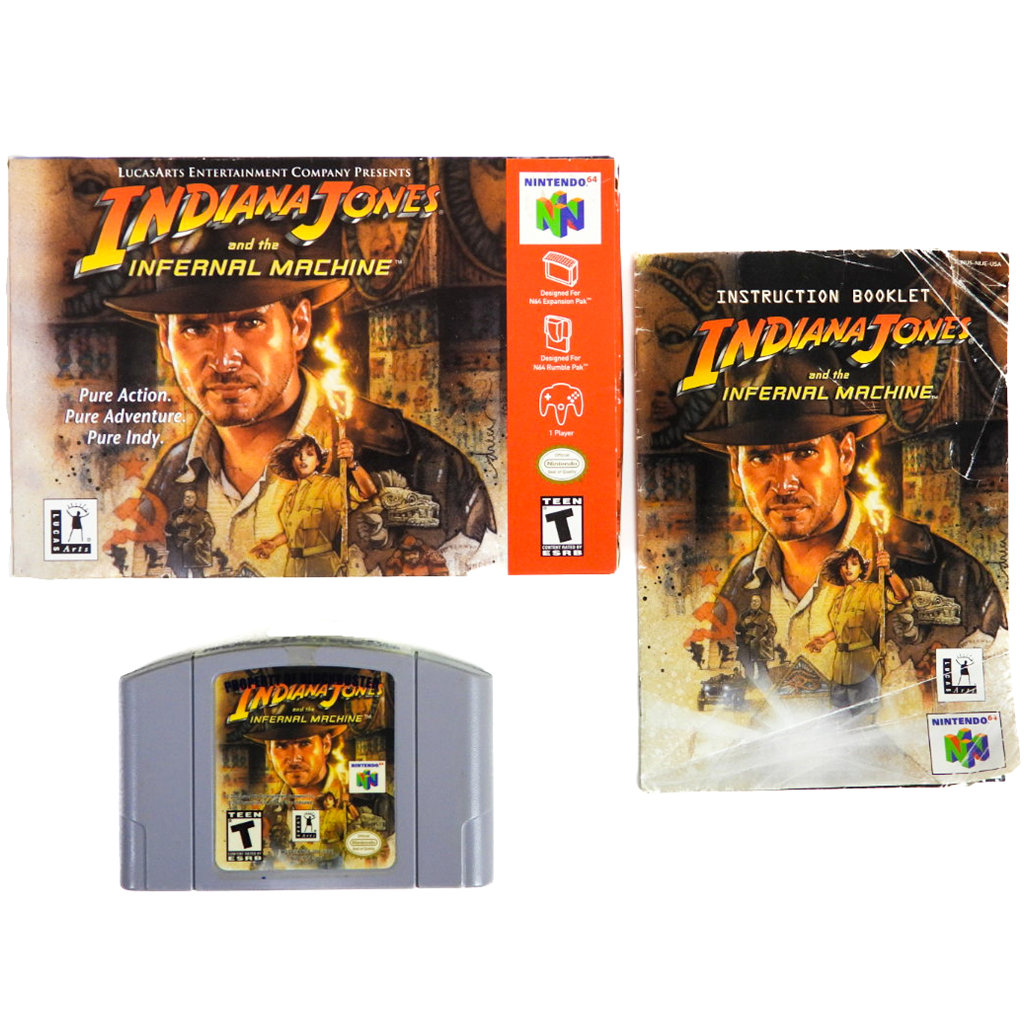 Indiana Jones Infernal Machine [Blockbuster Exclusive] (Nintendo 64 ...