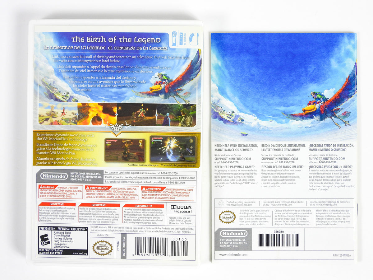 Zelda Skyward Sword [Box] (Nintendo Wii) – RetroMTL