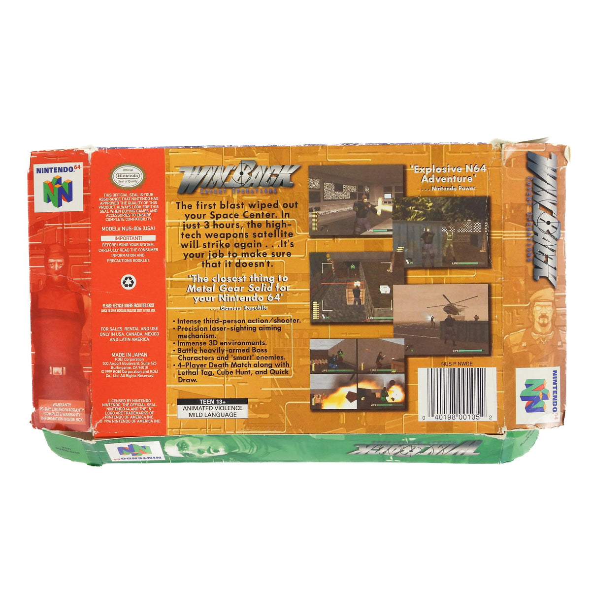 Winback Covert Operations [Box] (Nintendo 64 / N64) – RetroMTL