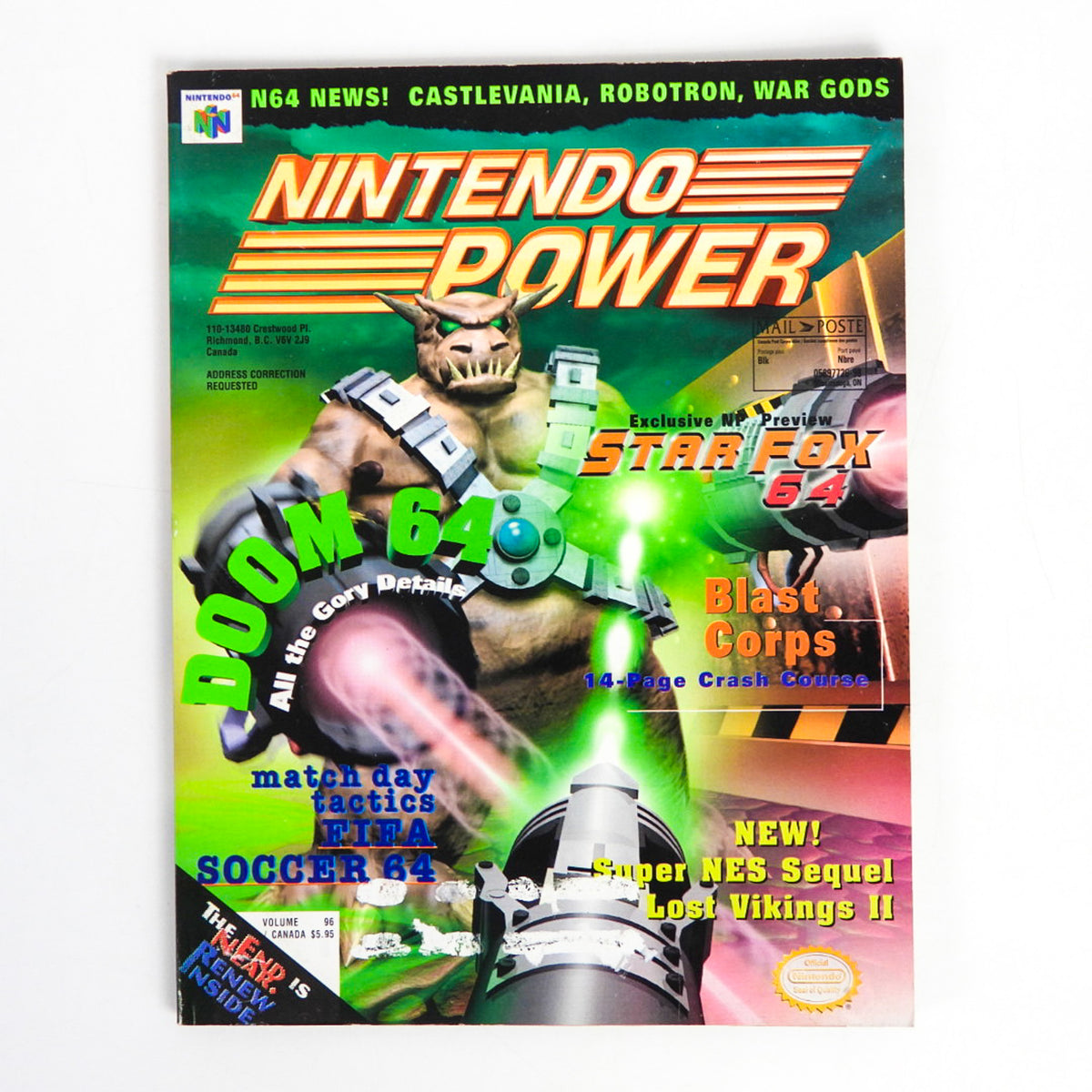 Doom 64 [Volume 96] [Nintendo Power] (Magazines) – Retro MTL