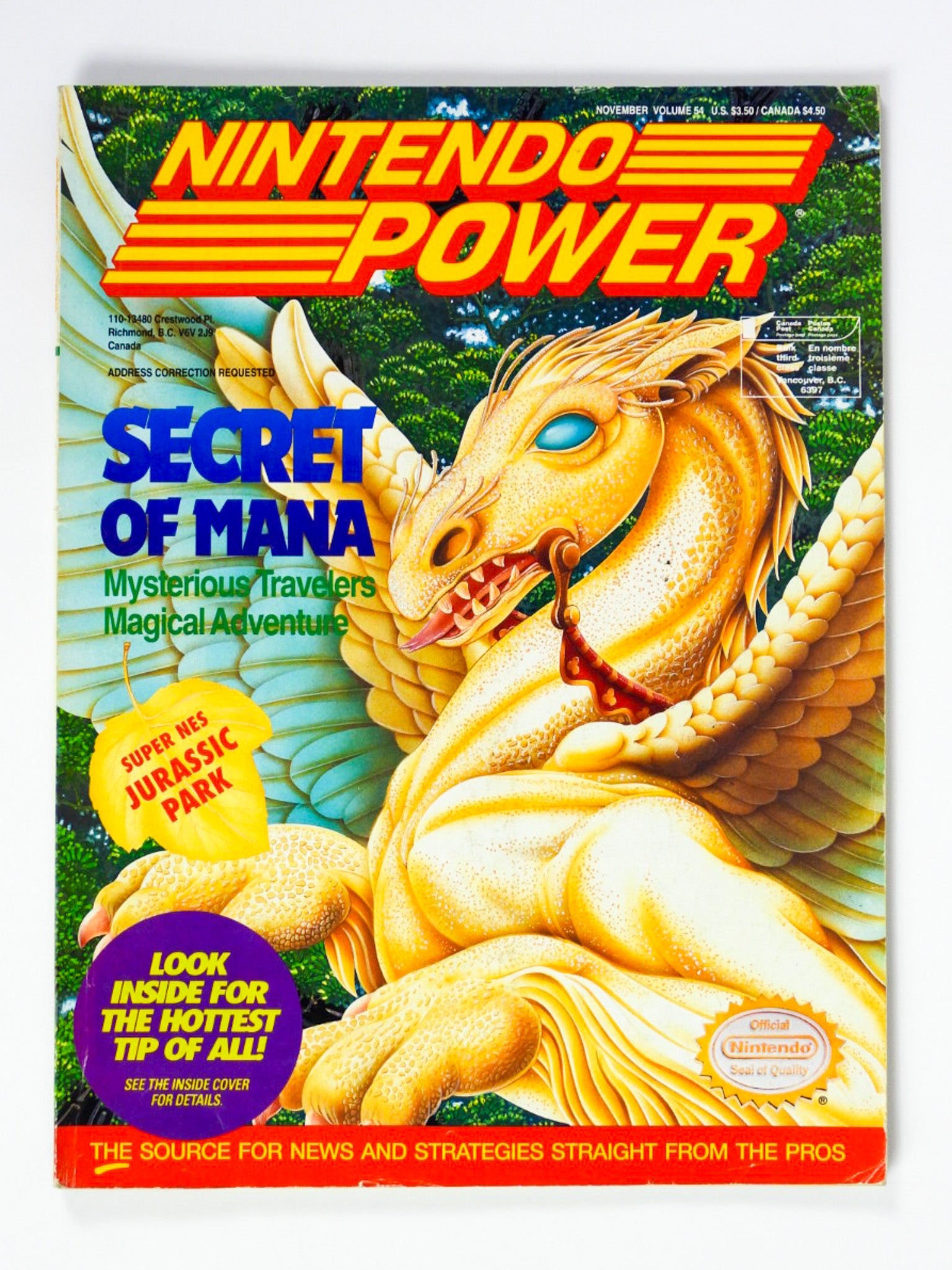 Secret Of Mana [Volume 54] [Nintendo Power] (Magazines) – Retro MTL