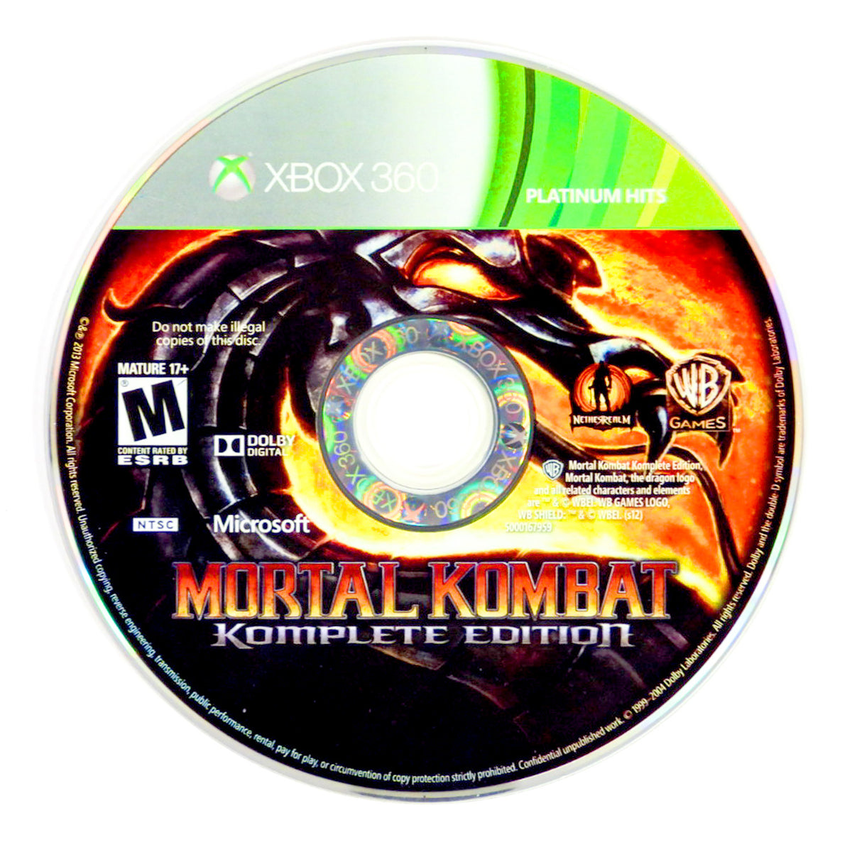 Mortal Kombat Komplete Edition [Platinum Hits] (Xbox 360) – Retro MTL