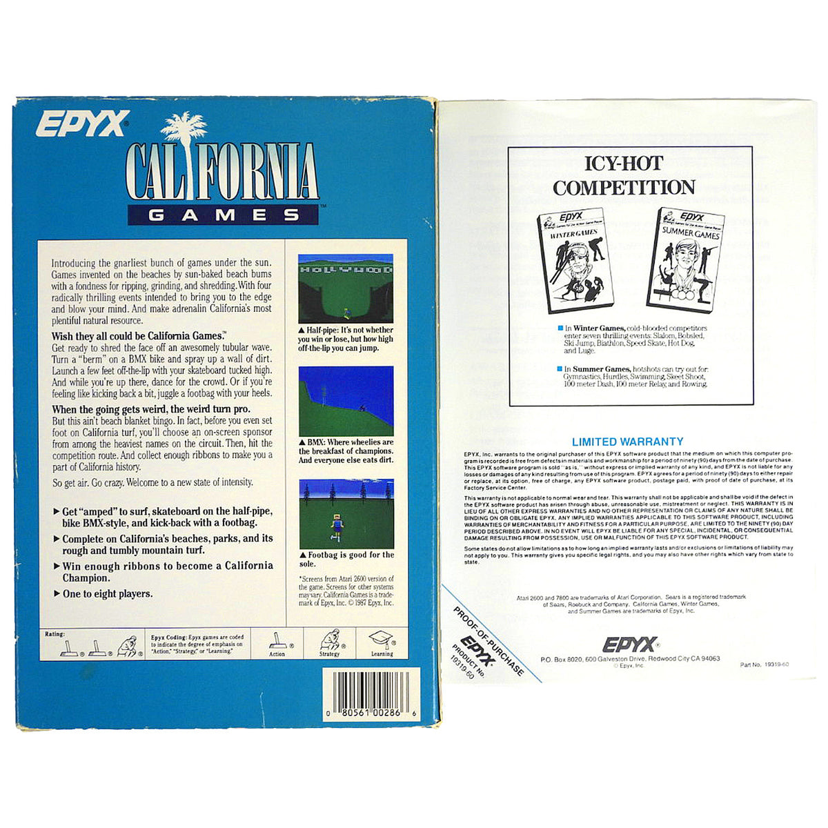 California Games (Atari 2600) – Retro MTL