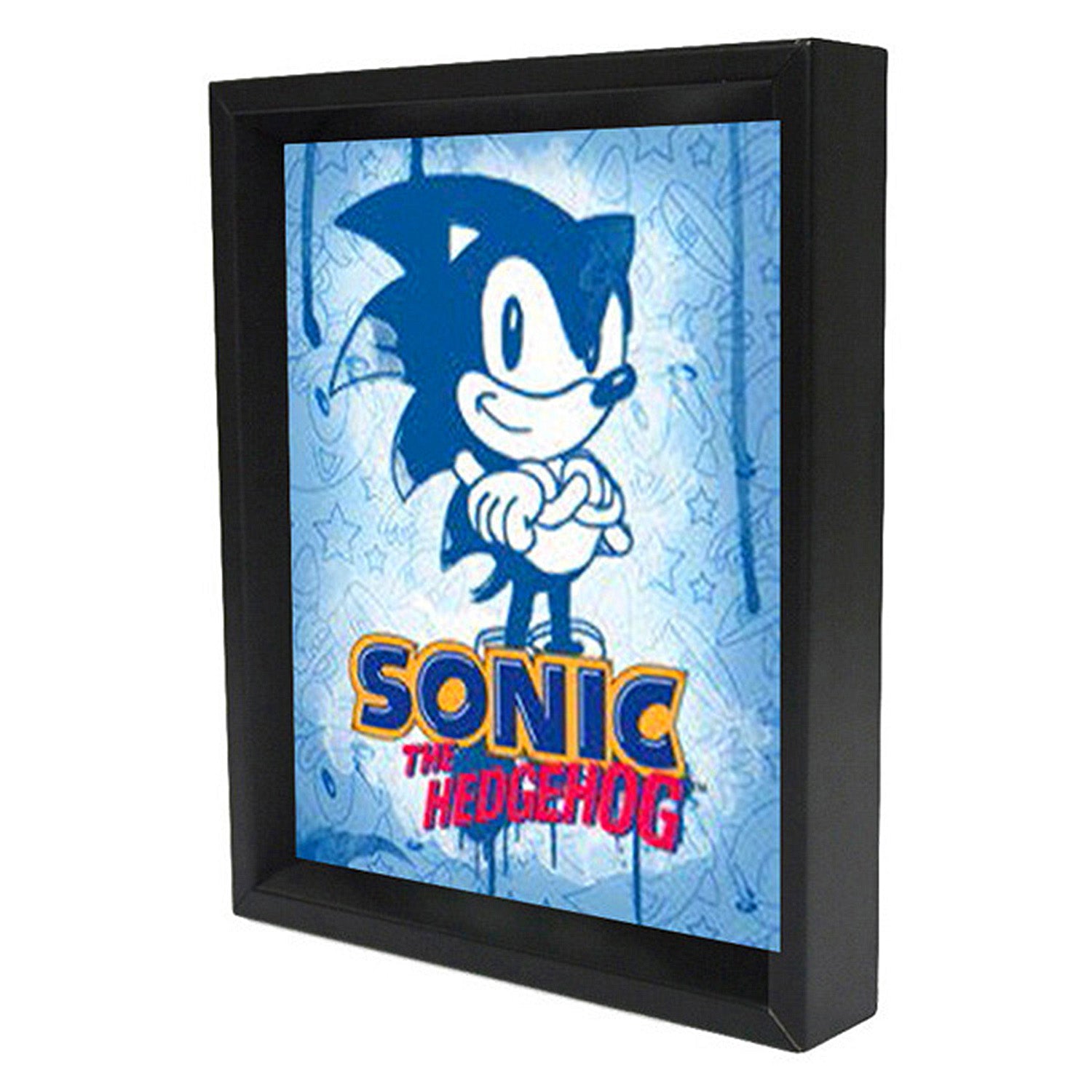 Sonic Arms Crossed 3D Lenticular Frame – Retro MTL