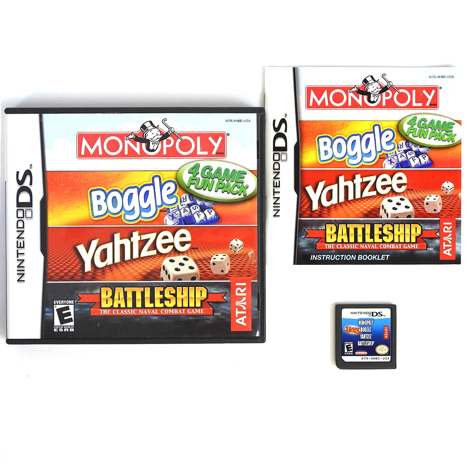 Monopoly / Boggle / Yahtzee / Battleship (Nintendo DS) – Retro MTL