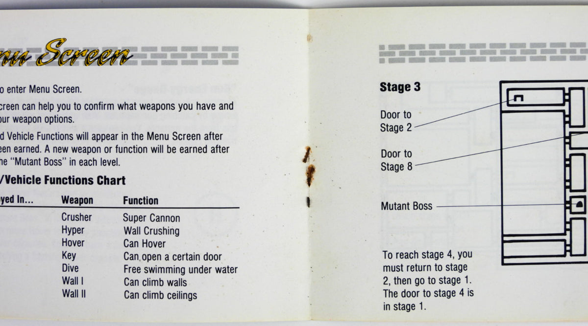 Blaster Master [Manual] (Nintendo / NES) – RetroMTL