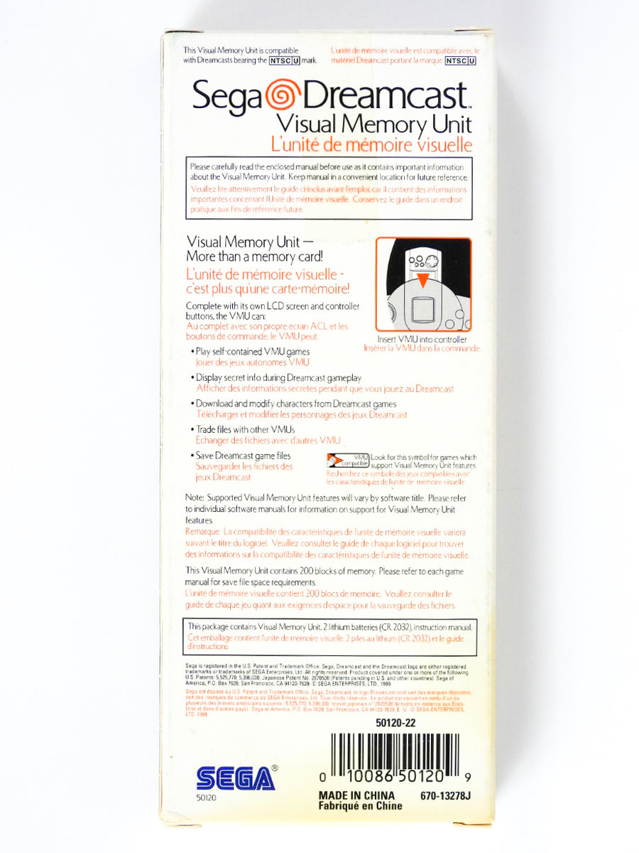 Visual Memory Unit [VMU] (Sega Dreamcast) – RetroMTL