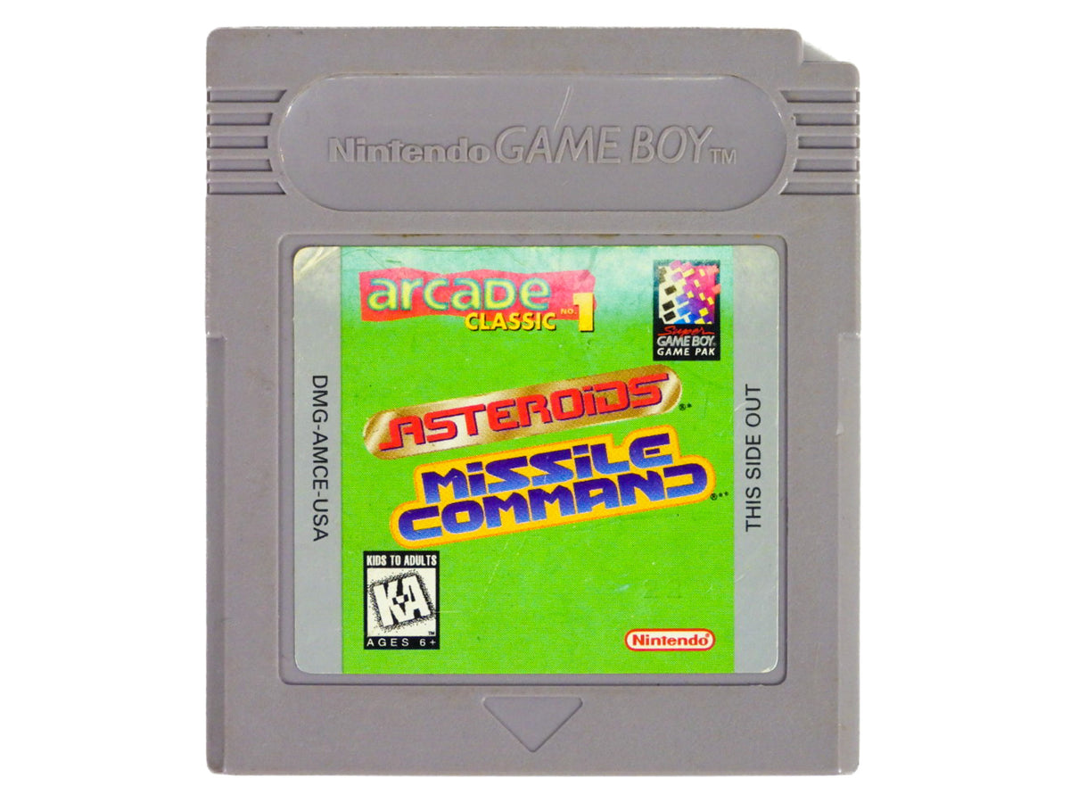Arcade Classic: Asteroids And Missile Command (Game Boy) – RetroMTL