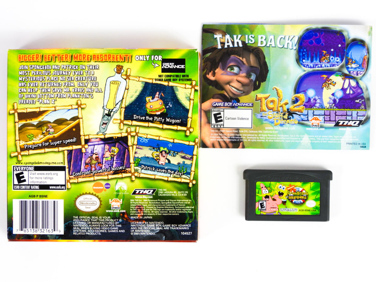 SpongeBob SquarePants The Movie (Game Boy Advance / GBA) – RetroMTL