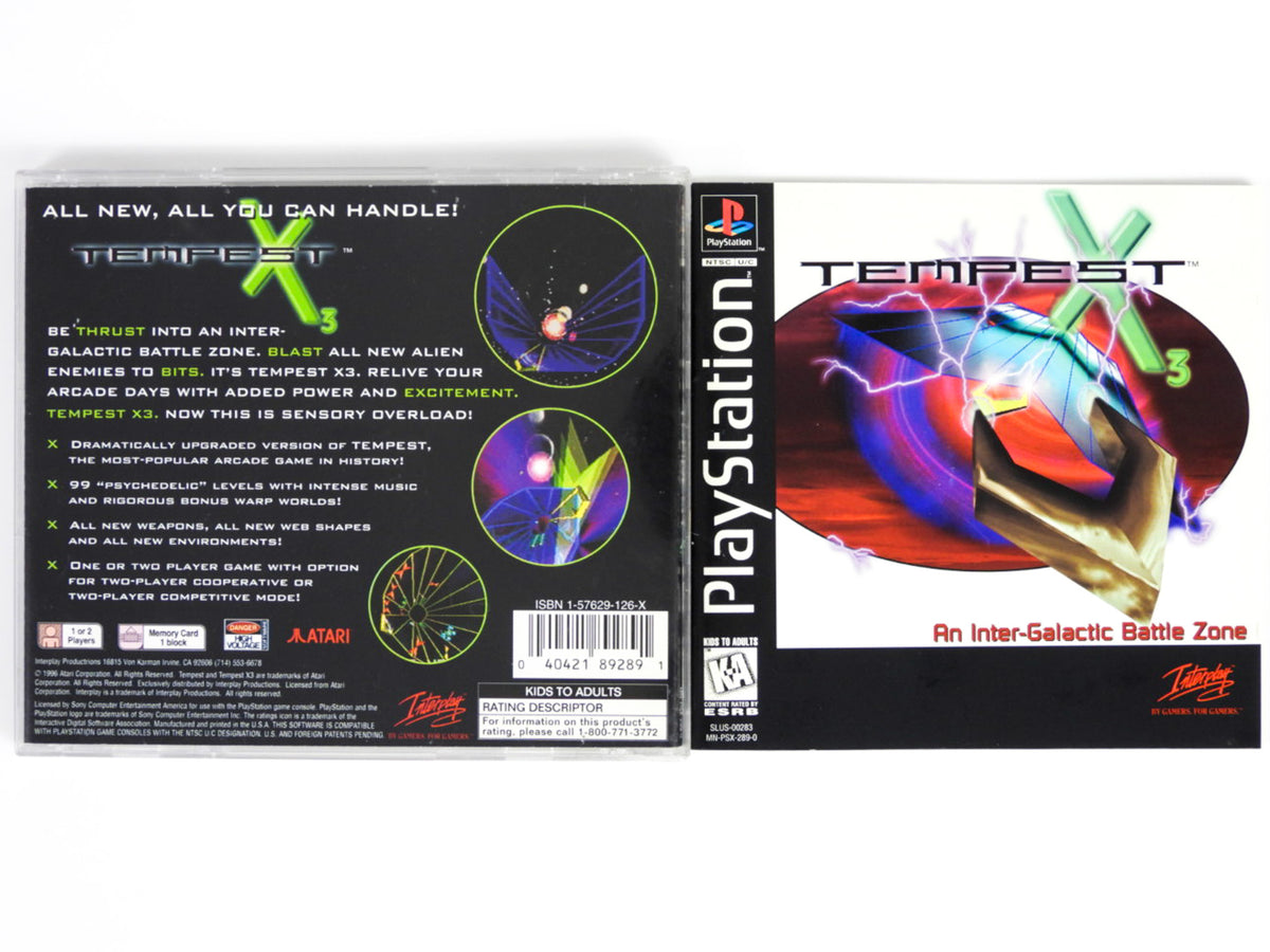 Tempest X3 An Inter-Galactic Battle Zone (Playstation / PS1) – RetroMTL