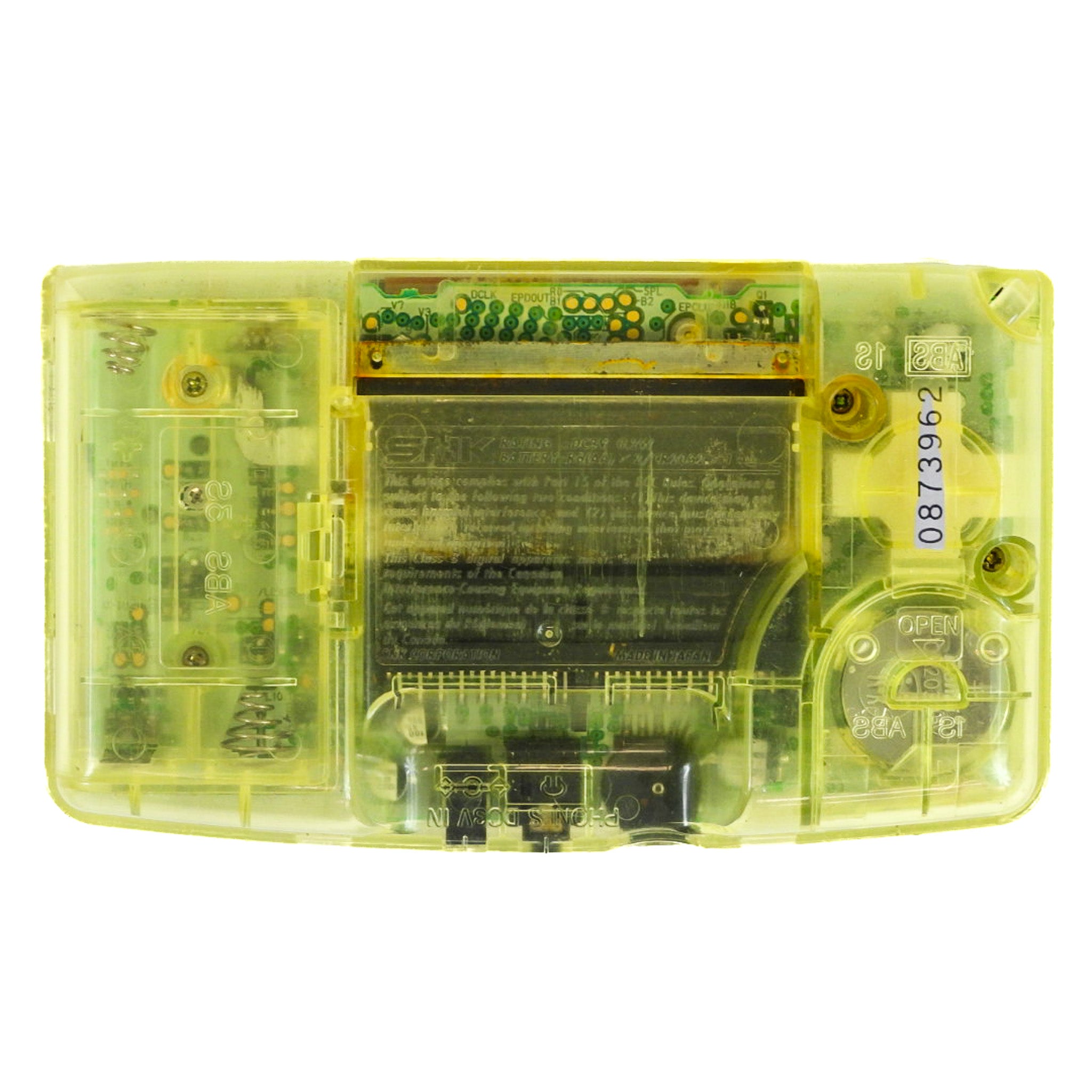Neo Geo Pocket Color System Crystal Yellow [JP Import] – RetroMTL
