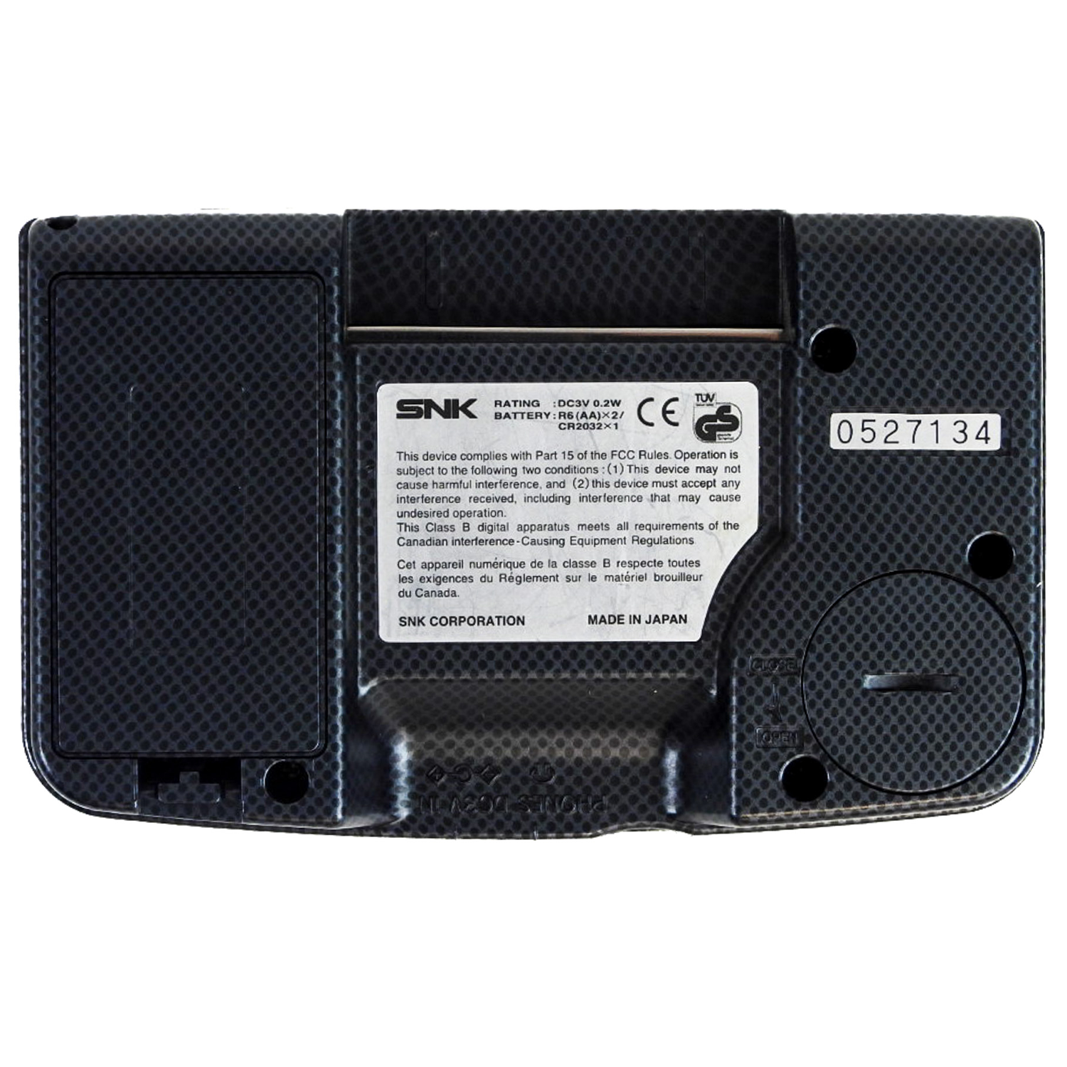 Neo Geo Pocket Color System Anthracite – Retro MTL