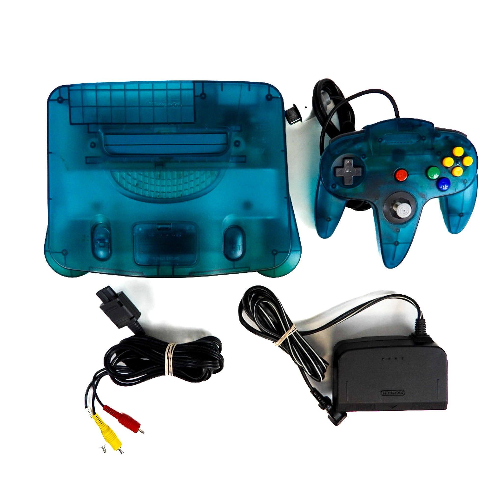 Nintendo 64 System Funtastic Ice Blue with Unofficial Controller (N64 ...