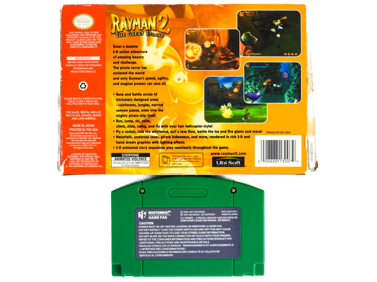 Rayman 2 The Great Escape [Metallic Cover] (Nintendo 64 / N64) – RetroMTL