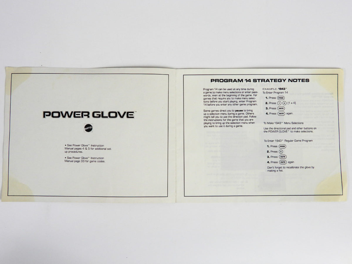 Nintendo NES Power Glove Program Guide [Manual] (Nintendo / NES) – RetroMTL