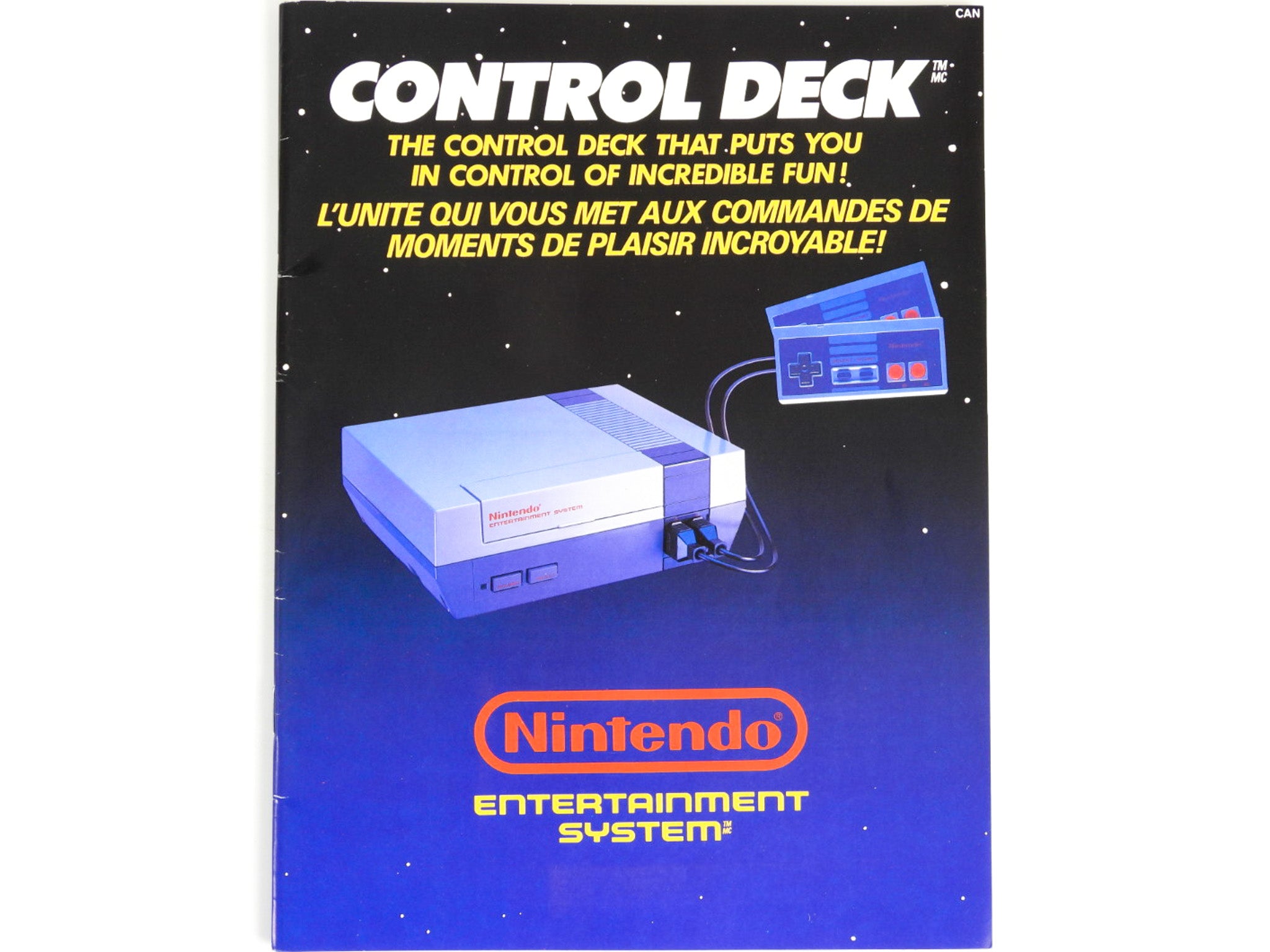 Nintendo NES Control Deck Incredible Fun Booklet [French Version] [Man ...