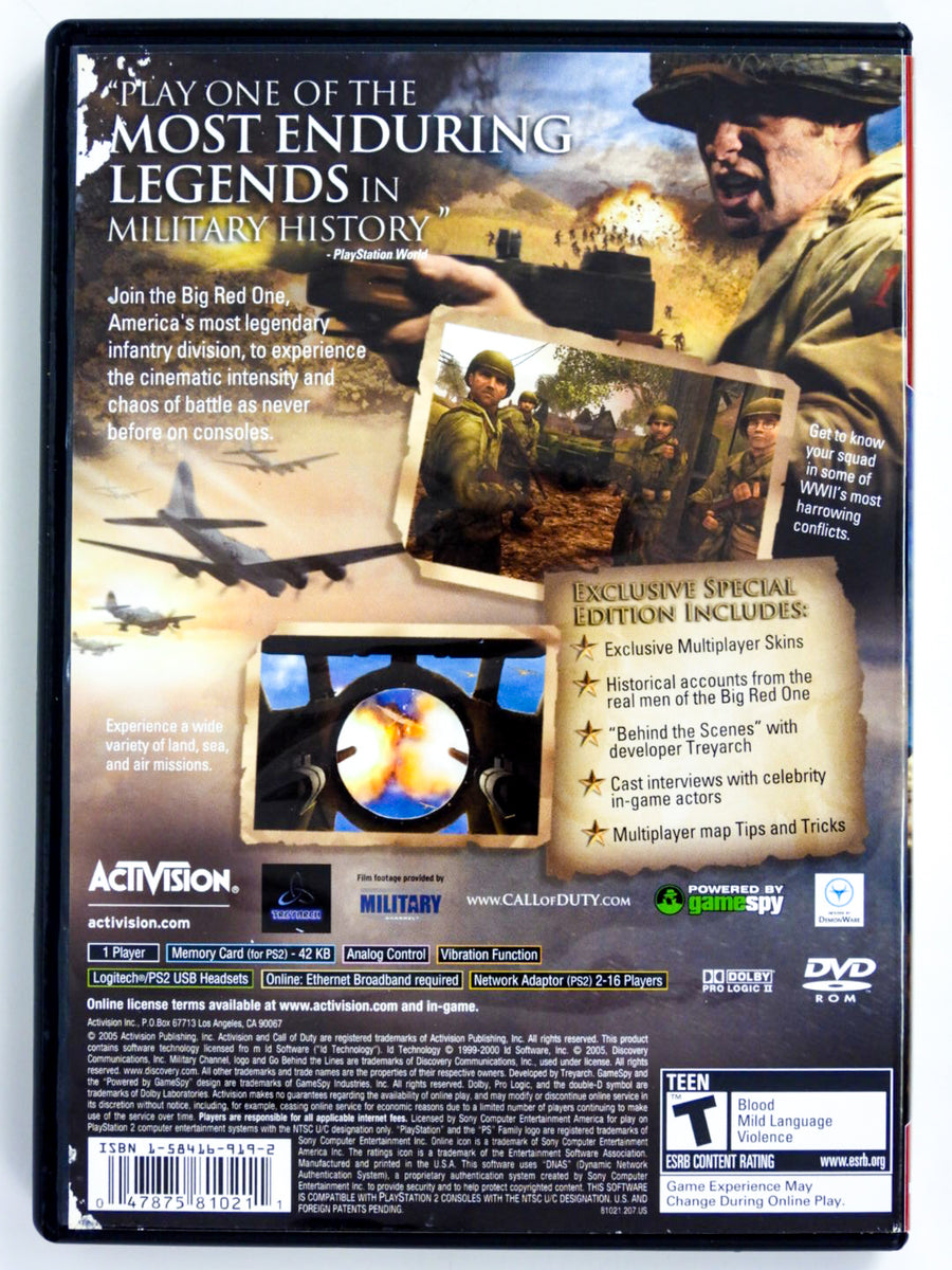 Call of Duty 2 Big Red One [Special Edition] [Greatest Hits] (PlayStat ...