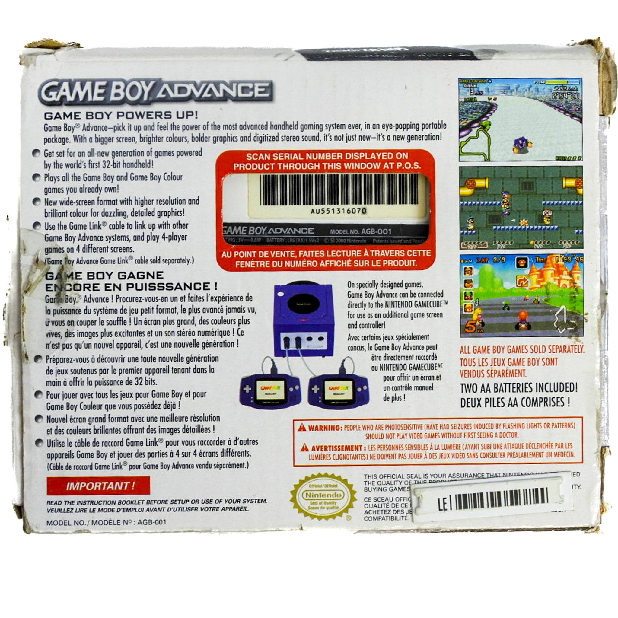Nintendo Game Boy Advance System White (GBA) – Retro MTL