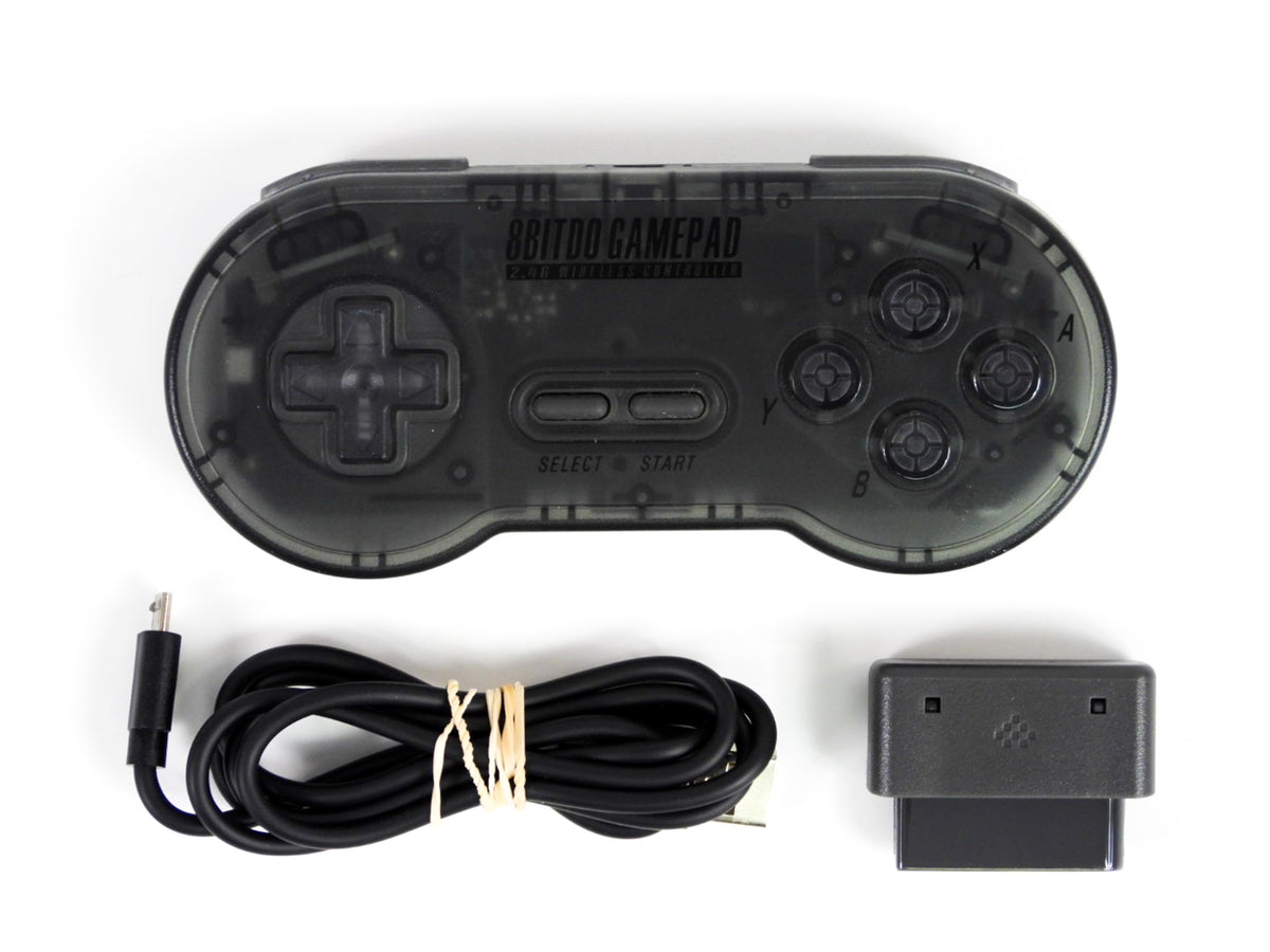 Black SN30 2.4G Wireless Bluetooth Gamepad [8BitDo] (Super Nintendo ...