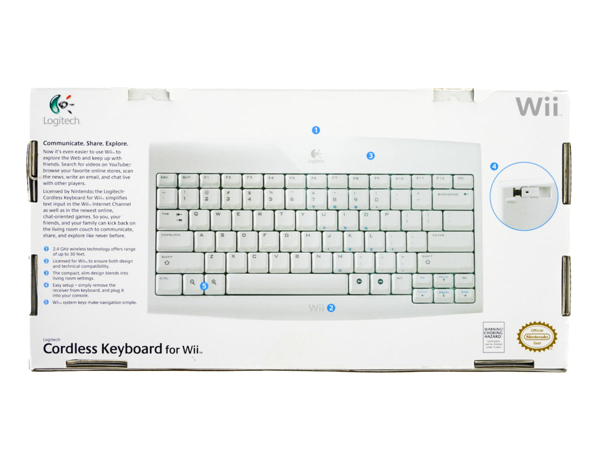 Logitech Cordless Keyboard (Nintendo Wii) – Retro MTL