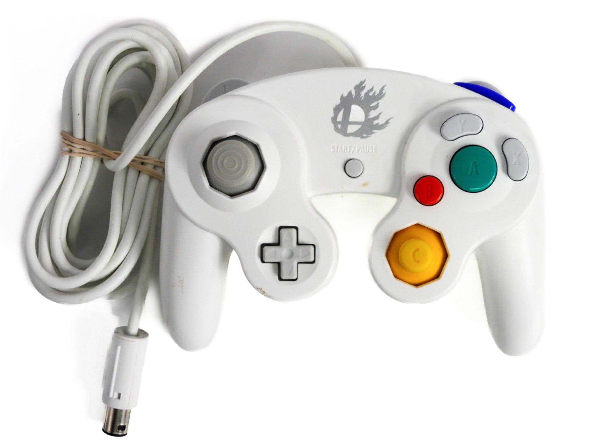 White Super Smash Bros GameCube Controller (Nintendo GameCube) – Retro MTL
