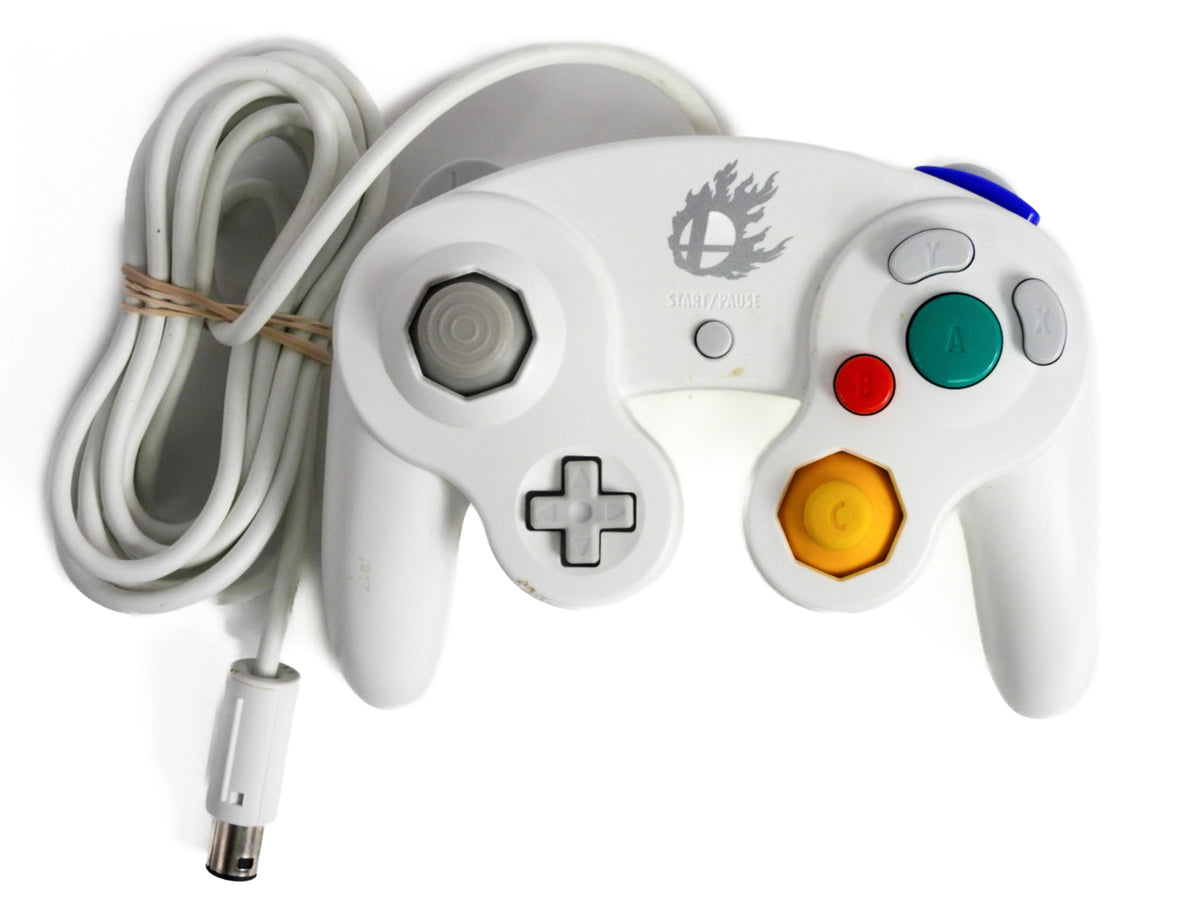 White Super Smash Bros GameCube Controller (Nintendo GameCube) – Retro MTL