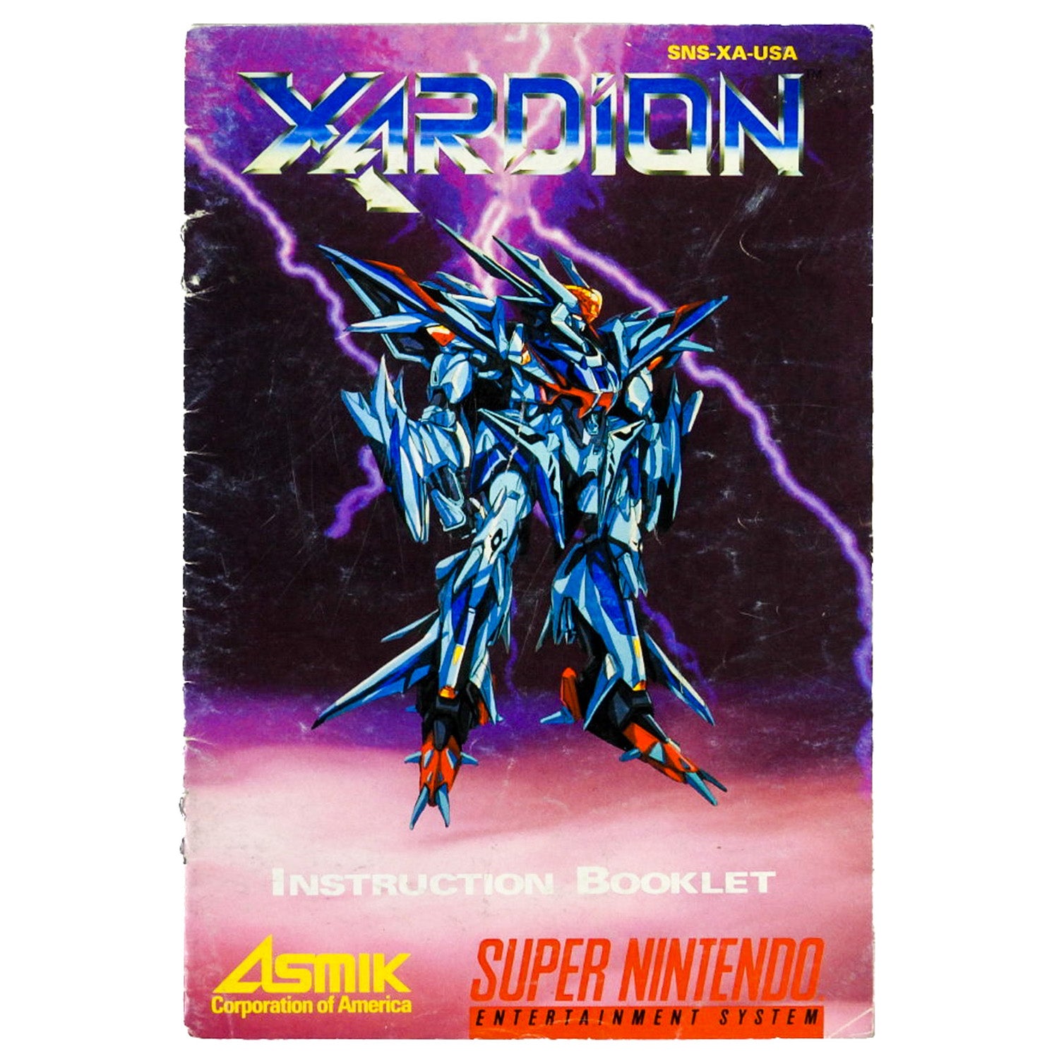 Xardion [Manual] (Super Nintendo / SNES) – Retro MTL