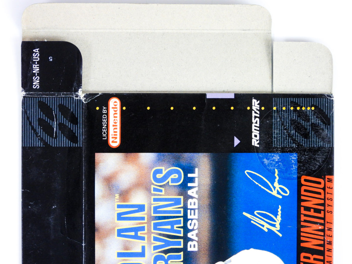Nolan Ryan's Baseball [Box] (Super Nintendo / SNES) – RetroMTL