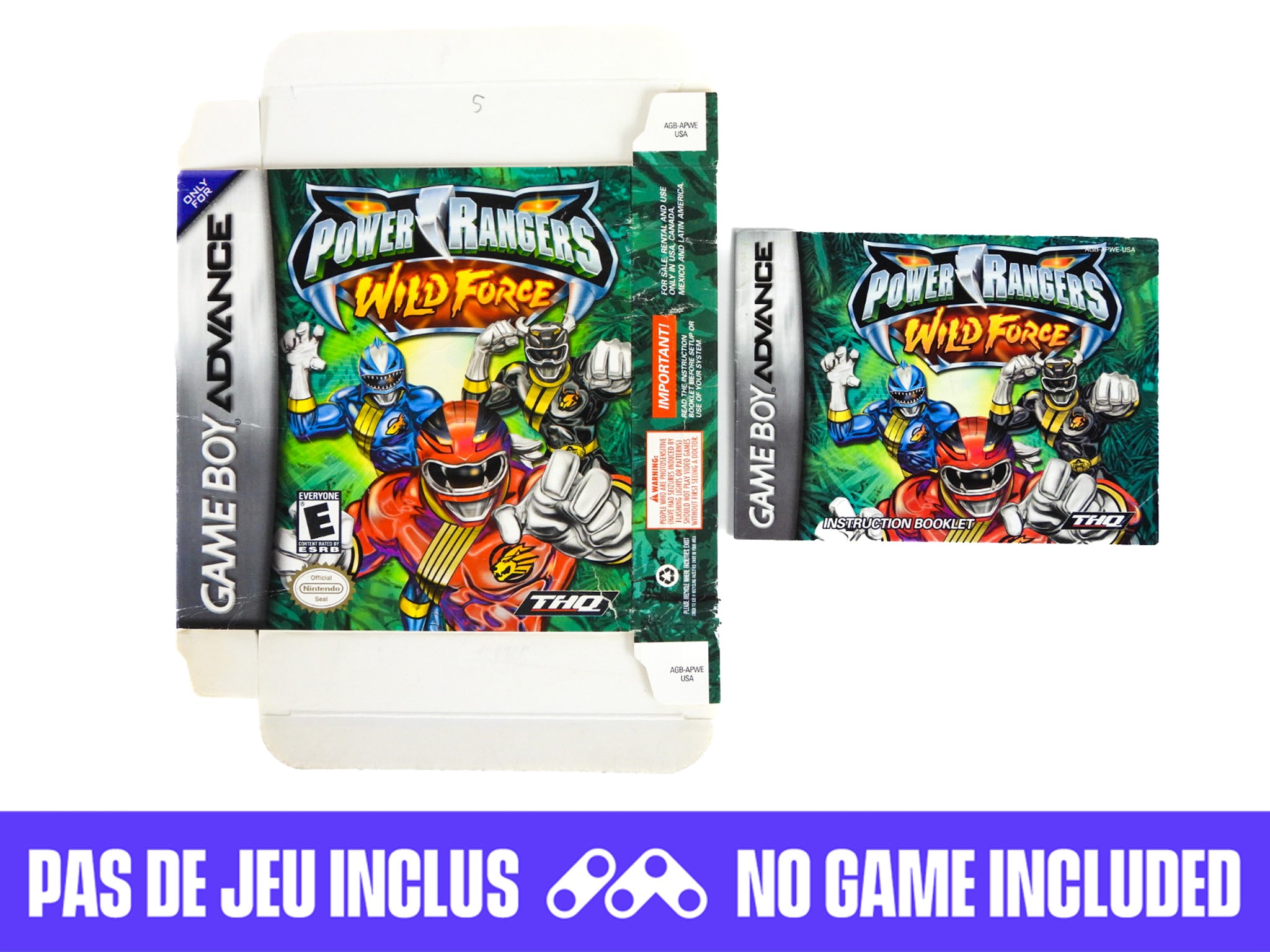 Power Rangers Wild Force [Box] (Nintendo Game Boy Advance / GBA ...