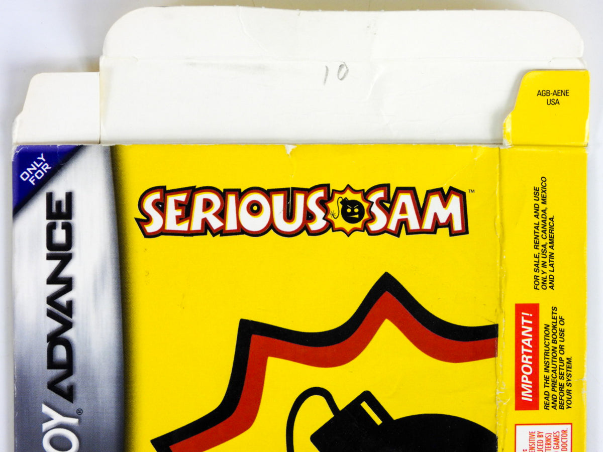 Serious Sam Advance [Box] (Game Boy Advance / GBA) – RetroMTL