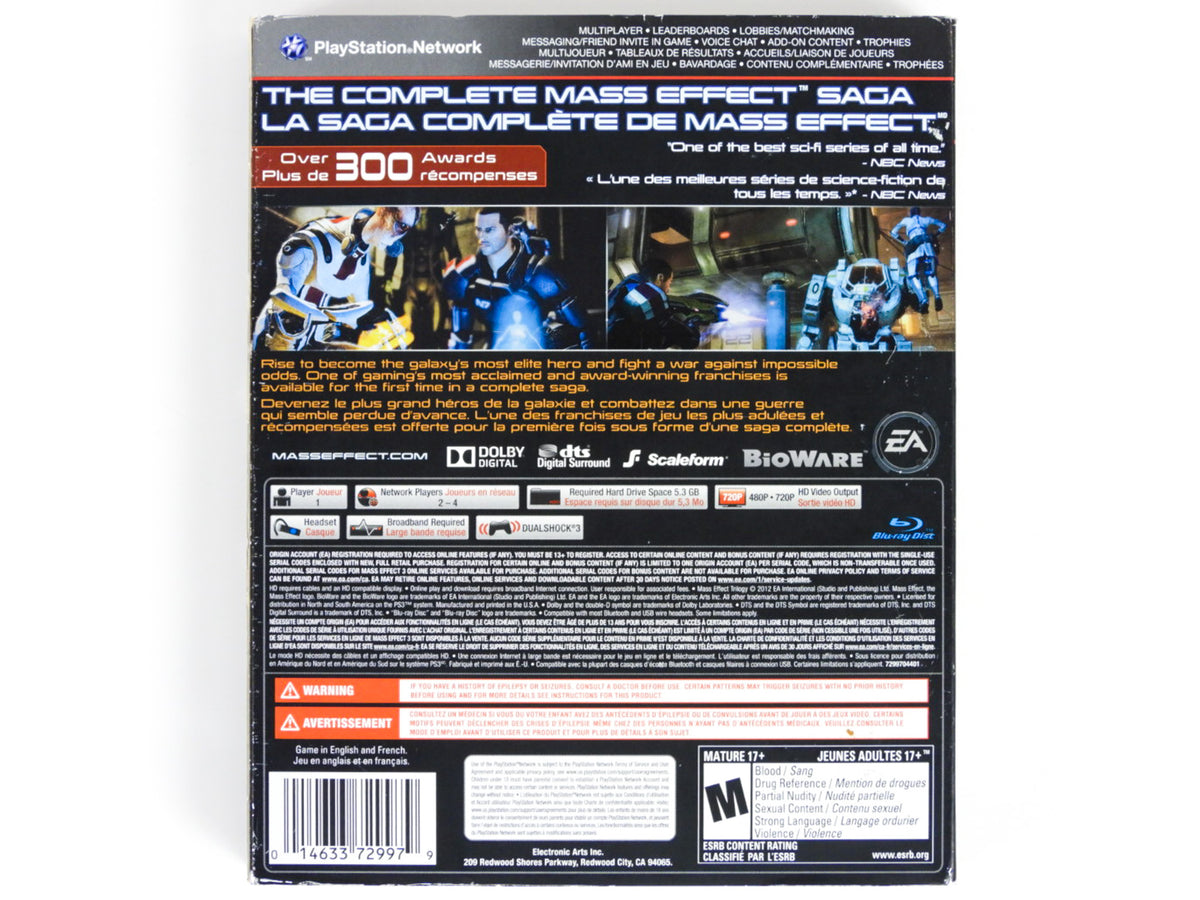 Mass Effect Trilogy (PlayStation 3 / PS3) – Retro MTL