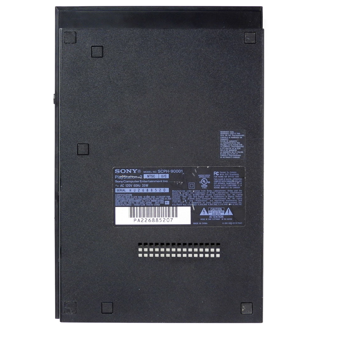 PlayStation 2 System Slim [SCPH-9000x] Black with 1 Unofficial Control ...
