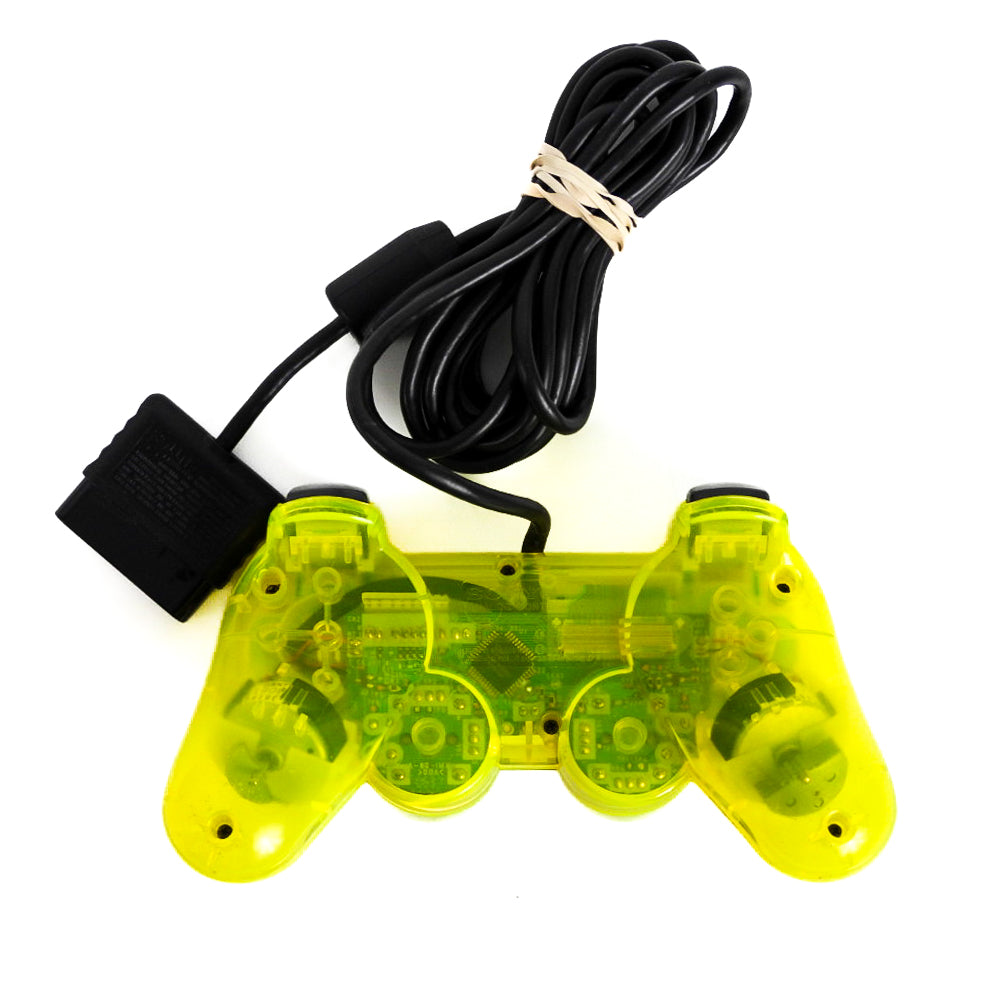 Lemon Yellow DualShock 2 Controller (PlayStation 2 / PS2) – Retro MTL