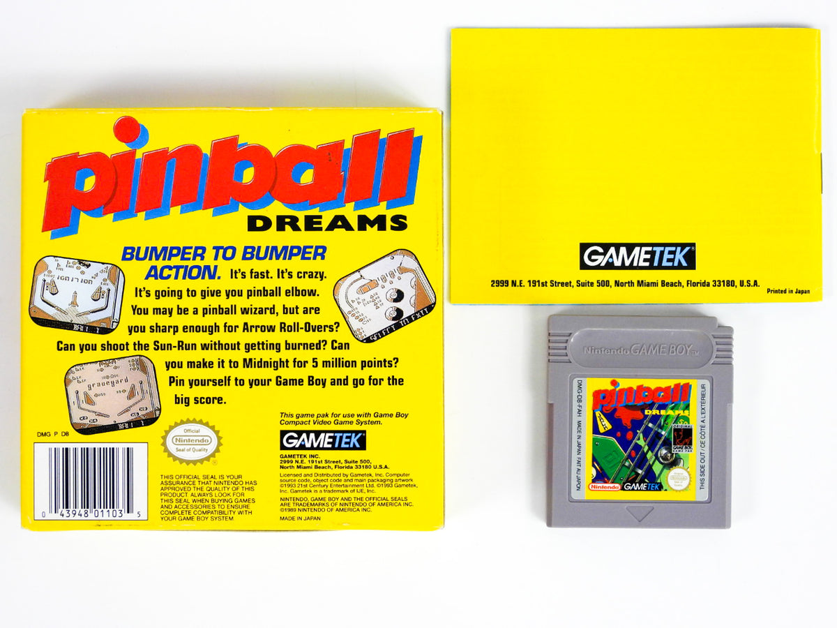 Pinball Dreams (Game Boy) – RetroMTL