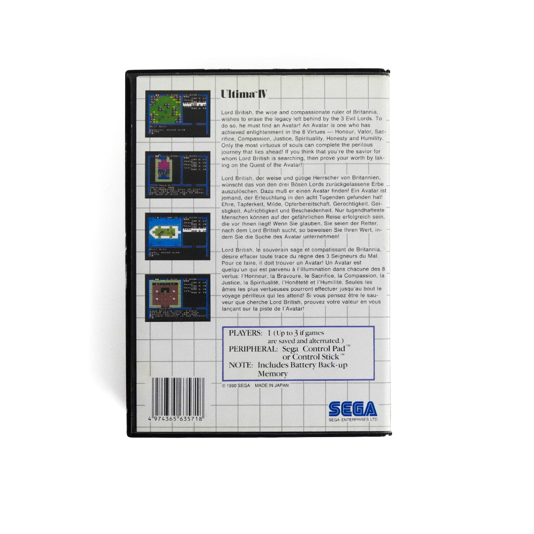 Ultima IV [PAL] (Sega Master System) – RetroMTL
