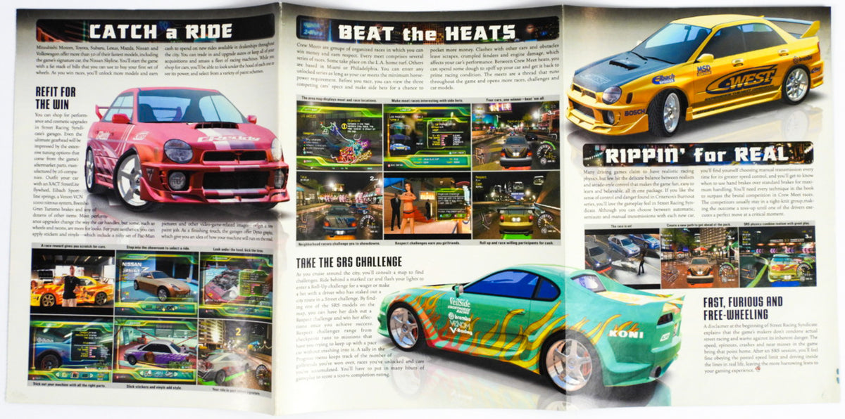 Street Racing Syndicate [Nintendo Power] [Poster] (Nintendo Gamecube ...