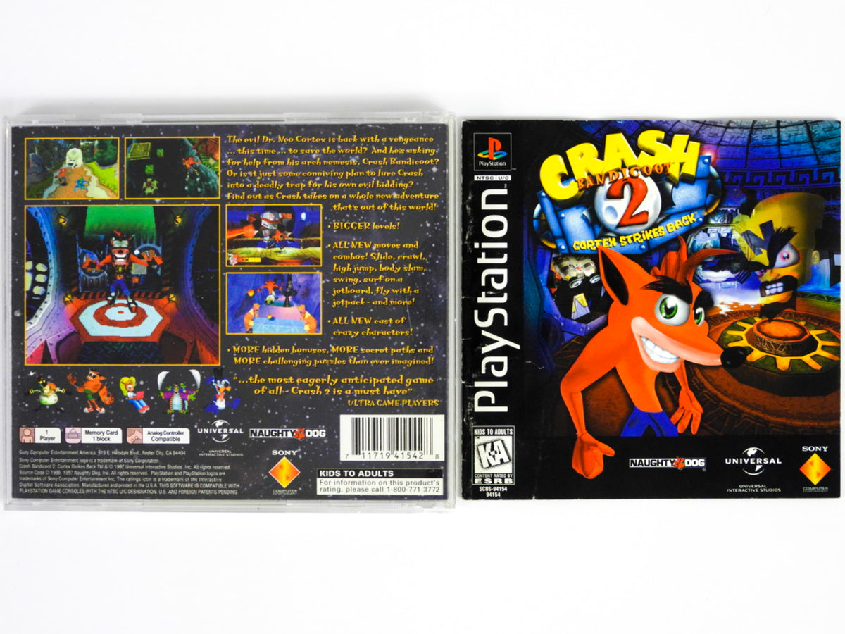 Crash Bandicoot 2 Cortex Strikes Back (Playstation / PS1) – RetroMTL