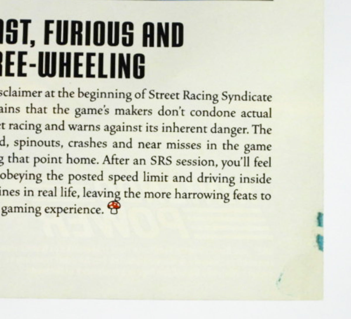 Street Racing Syndicate [Nintendo Power] [Poster] (Nintendo Gamecube ...