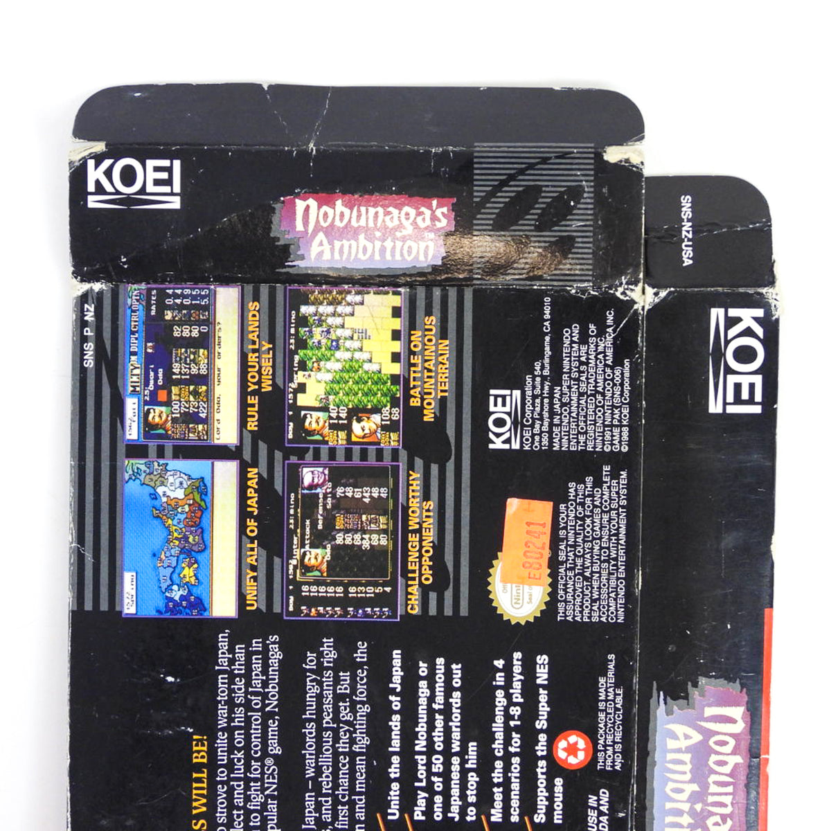 Nobunaga's Ambition [Box] (Super Nintendo / SNES) – Retro MTL