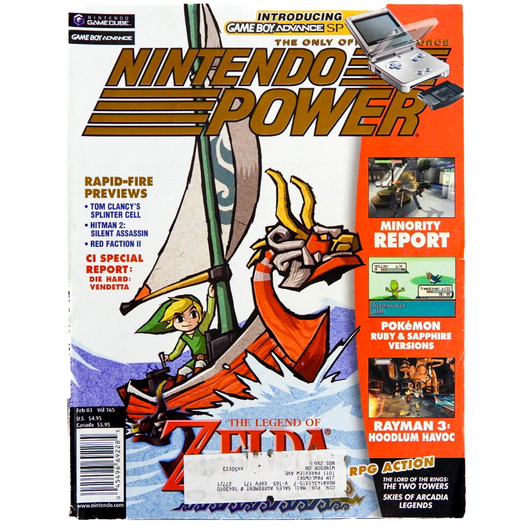 Legend of Zelda: Wind Waker [Volume 165] [Nintendo Power] (Magazines ...