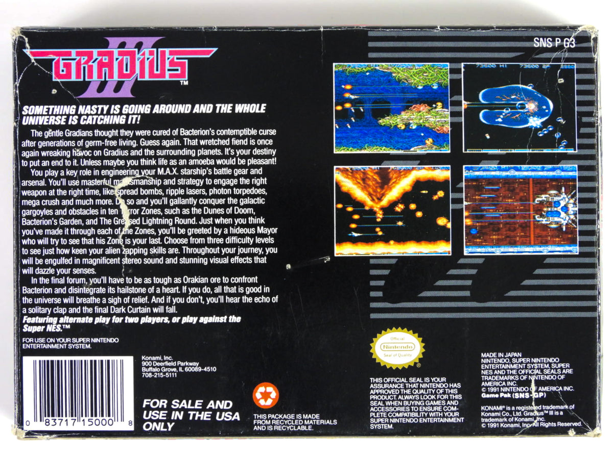 Gradius III 3 (Super Nintendo / SNES) – RetroMTL