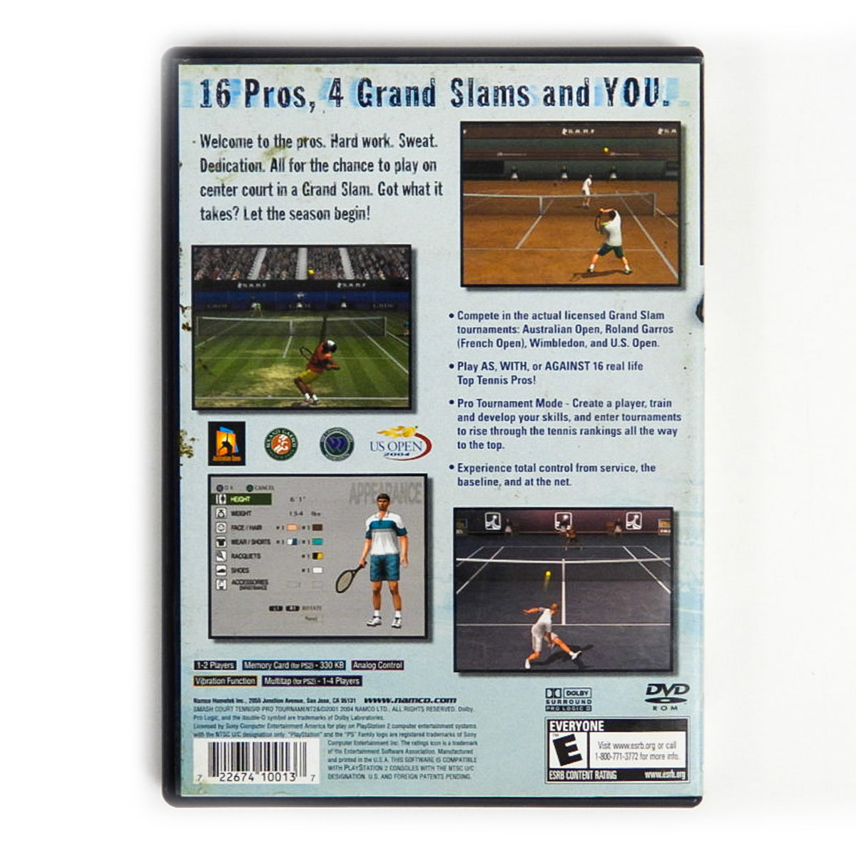 Smash Court Tennis Pro Tournament 2 (PlayStation 2 / PS2) – Retro MTL