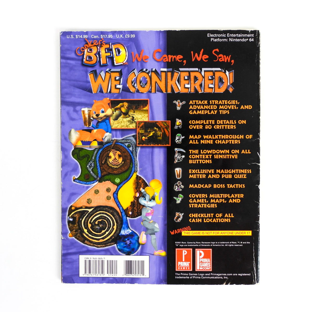 Conker's Bad Fur Day [Prima] [BradyGames] (Game Guide) – Retro MTL