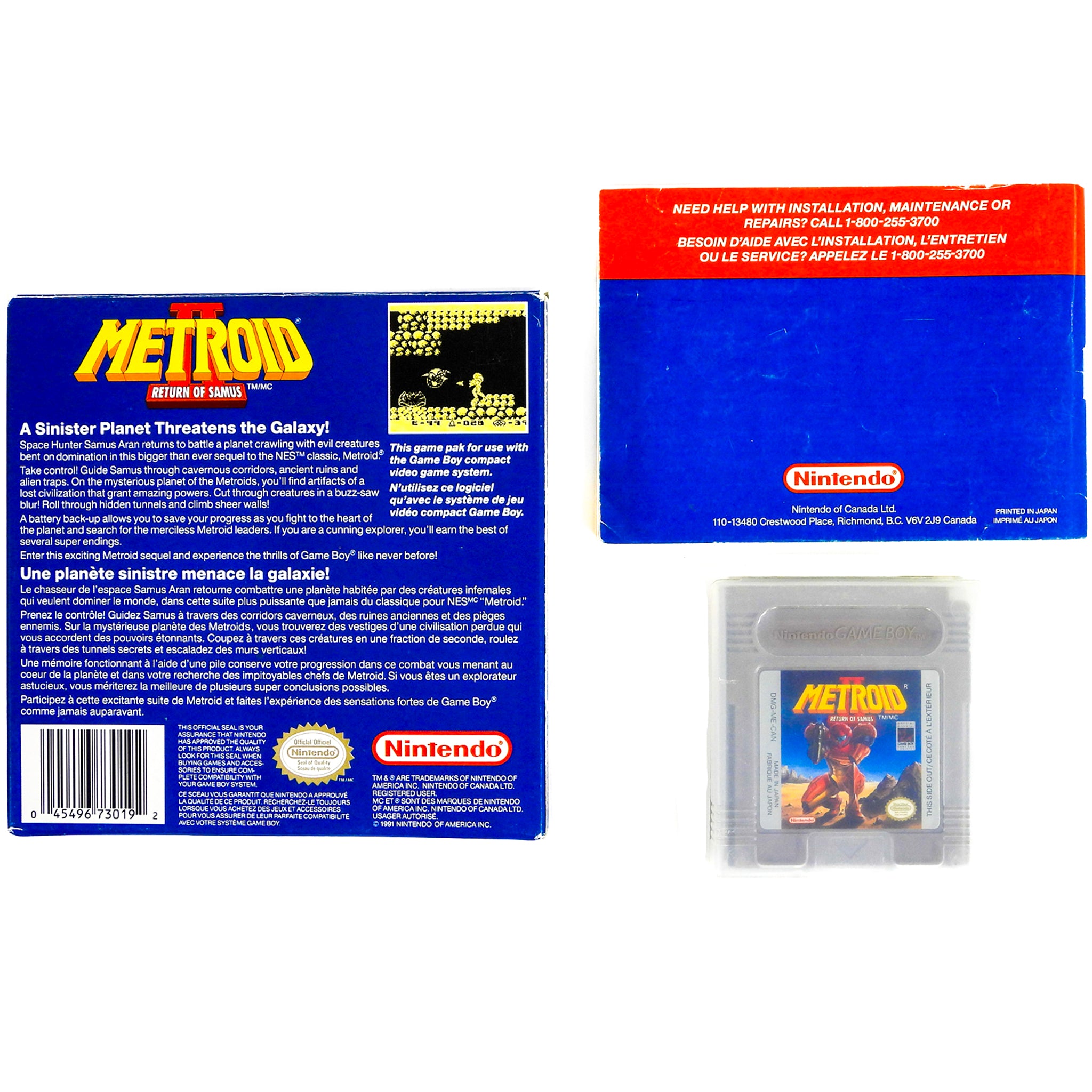 Metroid II 2 Return Of Samus [CAN Version] (Game Boy) – RetroMTL
