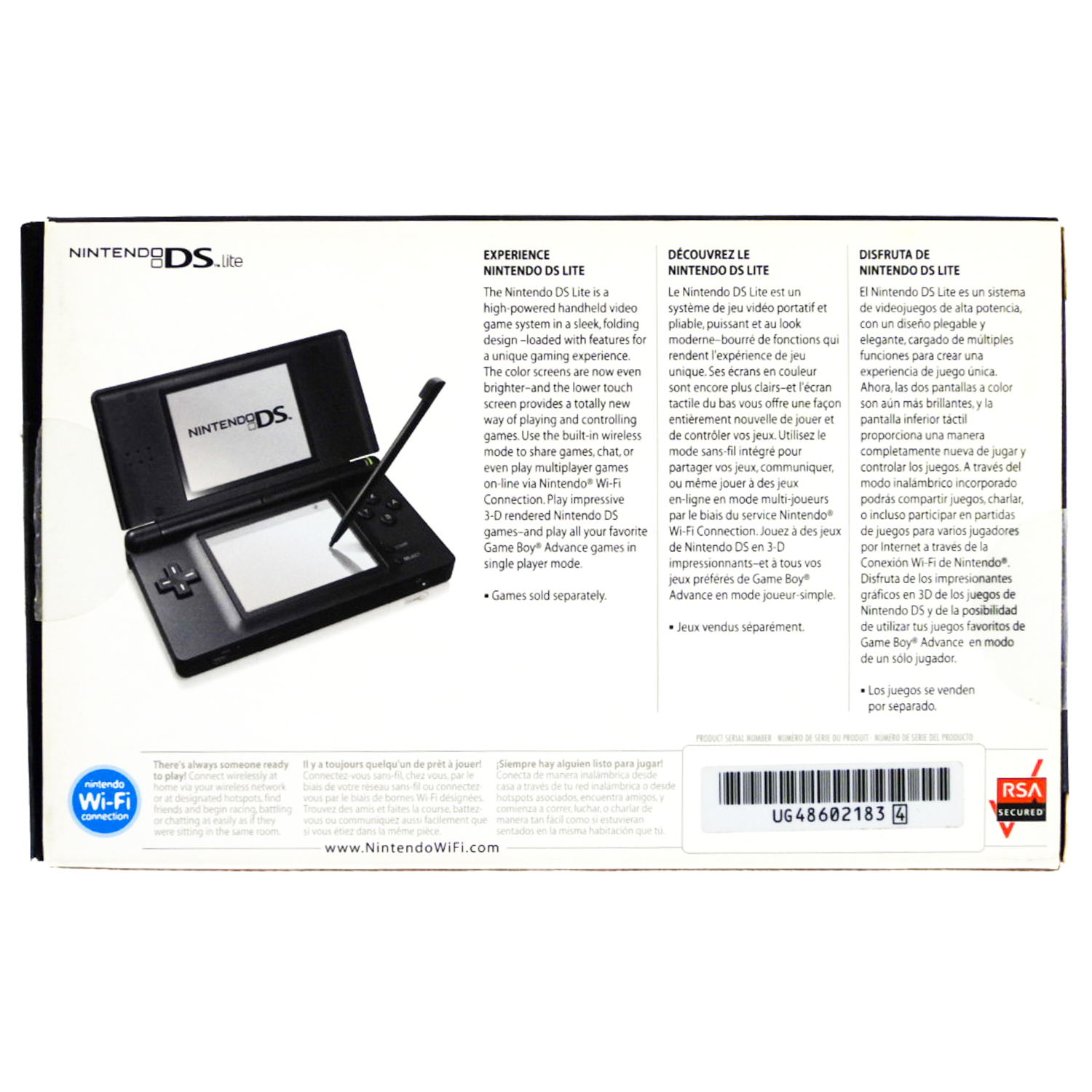 Nintendo DS Lite System Black – Retro MTL